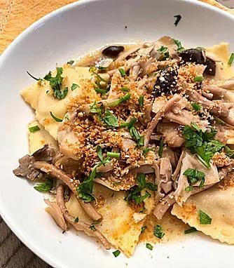 Short Rib Ravioli in a Brown Butter Mushroom Sauce – Nicola's Marketplace