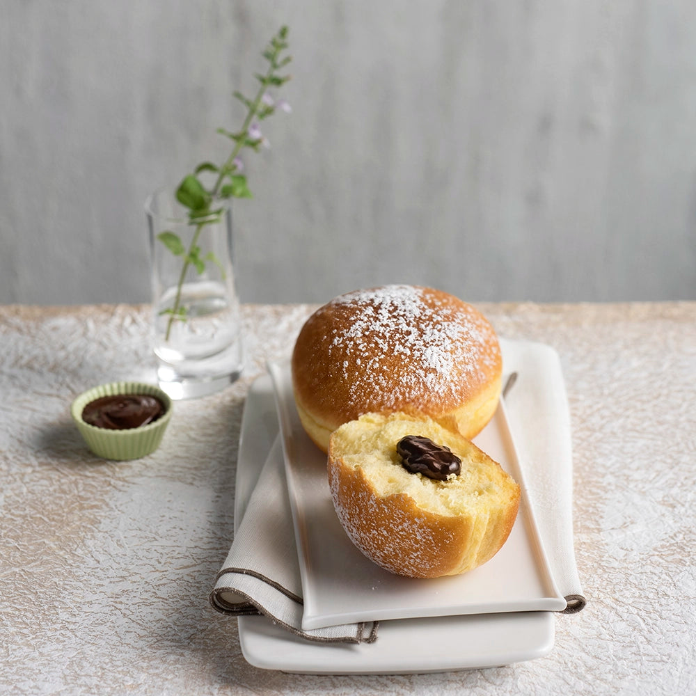 Chocolate Hazelnut Filled Bomboloni | Italian Donut | Nicolas – Nicola ...